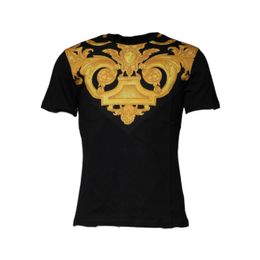 Versace Barock Druck T-Shirt Tsh87196