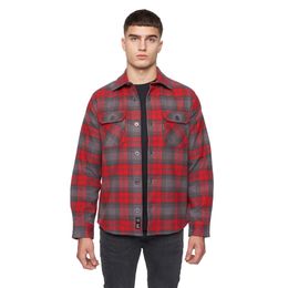 Duck and Cover - "Willington" Hemdjacke f&uuml;r Herren (Rot)