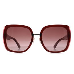 Kate Spade Kimber/G/S C9A 3X Sonnenbrille mit rotem Farbverlauf in Burgund