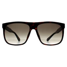 Guess GF5072 52P dunkle havannabraune Sonnenbrille mit Farbverlauf