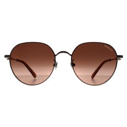Moncler ML0236-K 34F gl&Atilde;&curren;nzend hellbronze braun Farbverlauf Sonnenbrille