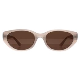Ray-Ban RB4457D Bio Based 678673 poliert Opal beige dunkel braun Sonnenbrille
