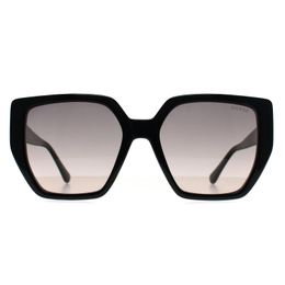 Guess GF6178 01B gl&Atilde;&curren;nzend schwarz rosa braun Sonnenbrille
