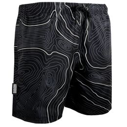 GUGGEN Mountain Herren Badehose Streifen l&auml;ssige Boardshorts Linien Muster