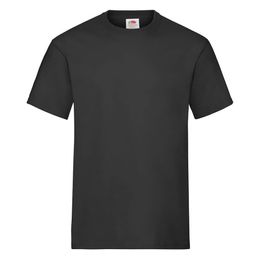 Fruit of the Loom - T-Shirt f&uuml;r Herren/Damen Unisex (Schwarz)