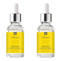 SkinChemists Jugendserie Akneanf&auml;lliges Serum Salicyls&auml;ure 2%, Centella Asiatica 3% 30ml x 2 Duo-Pack