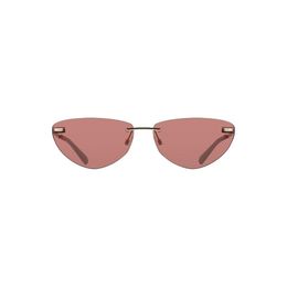 Calvin Klein Mandelfarbene Sonnenbrille im randlosen Design