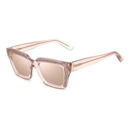 Jimmy Choo Megg Quadrat Glitter Sonnenbrille