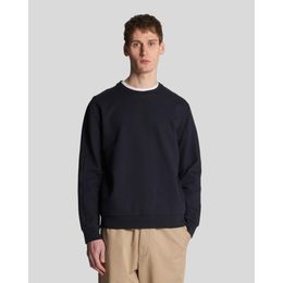 Lyle & Scott Lyle & Scott Twill Interlock Rundhals Sweatshirt - Dunkelblau