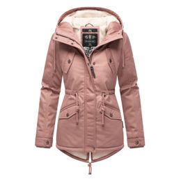Marikoo Damen Winterjacke Manolya mit Teddyfellfutter & Baumwoll-Obermaterial