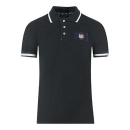 Aquascutum - "London" Poloshirt f&uuml;r Herren/Damen Unisex (Schwarz)