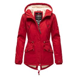 Marikoo Damen Winterjacke Manolya mit Teddyfellfutter & Baumwoll-Obermaterial