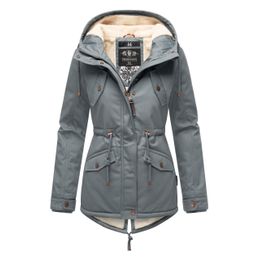 Marikoo Damen Winterjacke Manolya mit Teddyfellfutter & Baumwoll-Obermaterial