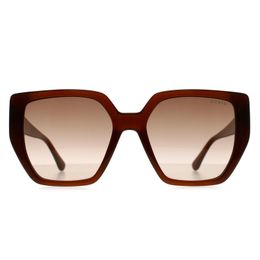 Guess GF6178 45B gl&Atilde;&curren;nzend hellbraun braun Farbverlauf Sonnenbrille