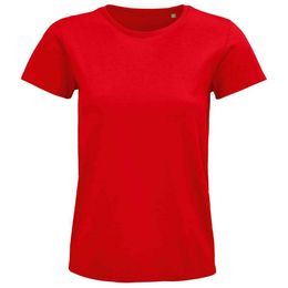 SOLS - "Pioneer" T-Shirt Baumwolle aus biologischem Anbau f&uuml;r Damen (Rot)
