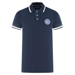 Aquascutum - "London" Poloshirt f&uuml;r Herren/Damen Unisex, Abzeichen (Marine)