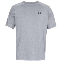 Under Armour - "Tech" T-Shirt f&uuml;r Herren (Hellgrau meliert/Schwarz)