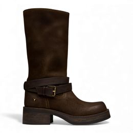 Windsor Smith Windsorsmith Damen Brownie Wildleder-Westernreitstiefel, mittelhoch - Gotcha