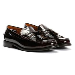 Ben Sherman Buster Leder M&auml;nner Rote Slipper