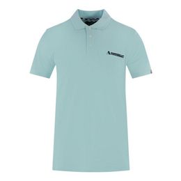 Aquascutum Herren Polo Shirt mit Box-Logo (Himmelblau)