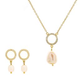 Orphelia 'Spa' Damen-Set aus 925 Sterling Silber: Halskette + Ohrringe - Gold SET-7575/G