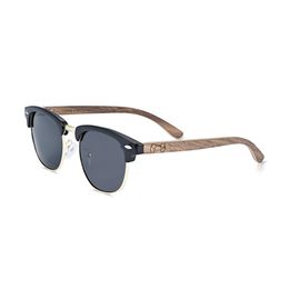 Earth Wood Marokopa Polarisierte Sonnenbrille - Walnuss/Grau