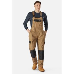 Dickies Everyday Latzhose und Tr&auml;gerpolyester Herren Brauner Arbeitsoverall