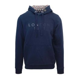 Aquascutum Herren London 1851 Logo Hoodie (Navy)