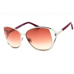 Tom Ford Marta &ndash; Sonnenbrille in gl&auml;nzendem Palladiumsilber