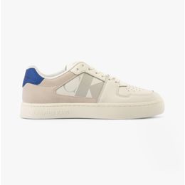 Calvin Klein CLASSIC CUPSOLE Herren Sneaker Wei&szlig;/Champignon/Saphirblau