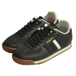 Lambretta Herren Diego Sneakers (Schwarz/Wei&szlig;)