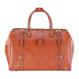Reisetasche aus echtem Leder in Hellbraun, Vintage-Stil, f&uuml;r Reisen und Sport &ndash; Windsor