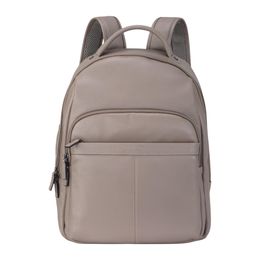 Echtleder Grau Vintage Rucksack Laptoptasche Reiserucksack - Capri