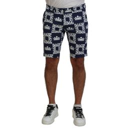 Dolce & Gabbana Krone Druck Shorts Sommerstil