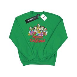 Disney - "Mickey Mouse and Friends" Sweatshirt f&uuml;r Herren (Irisch-Gr&uuml;n)