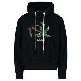 Palm Angels Gebrochene Palme Schwarzer Hoodie