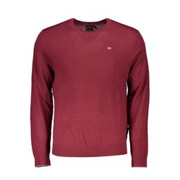 Napapijri Rundhals-Pullover Burgunderrot