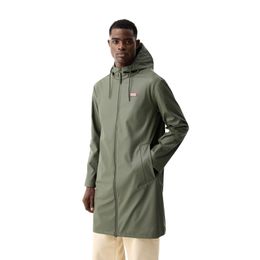 Hunter Andrea PU Regenmantel Unisex Erwachsene Gr&uuml;ner Regenmantel