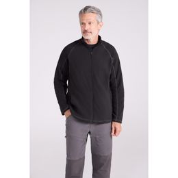 Mountain Warehouse - "Ashbourne" Fleecejacke Durchgehender Rei&szlig;verschluss f&uuml;r Herren (Schwarz)