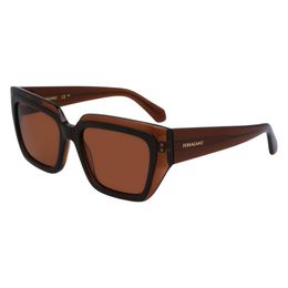 Braune Acetat-Sonnenbrille