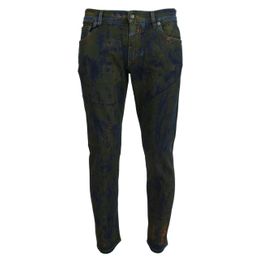Dolce & Gabbana Splatter-Paint Slimfit-Jeans