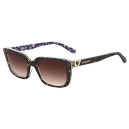 Love Moschino Braune Acetat-Sonnenbrille