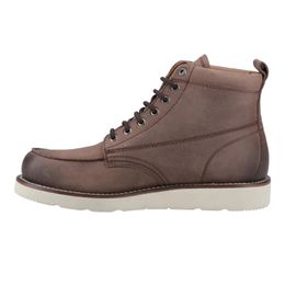 Jack & Jones Jack And Jones - "Toronto" Stiefel f&uuml;r Herren, Leder (Steinbraun)