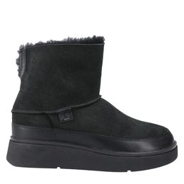 fitflop - Damen Stiefeletten "Gen-FF", Mini, Leder (Ganz in Schwarz)