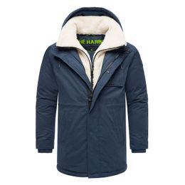 Stone Harbour Herren Winterjacke Navroos mit abnehmbarem Teddyfellkragen & Fleecefutter