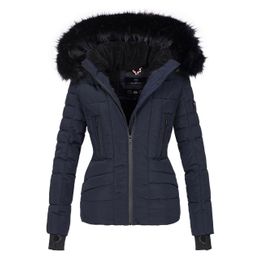 Navahoo Damen Winterjacke Adele &ndash; Warm, Mit Teddyfellfutter & Abnehmbarem Kunstfellkragen