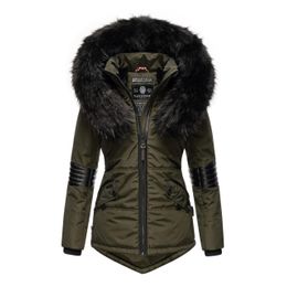 Navahoo Damen Winterjacke Nirvana &ndash; Warm, Mit Pomp&ouml;sem Kunstfellkragen & Teddyfellfutter