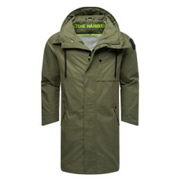 Stone Harbour leichte Herrenjacke Yaroon aus Baumwolle & mit langem Schnitt