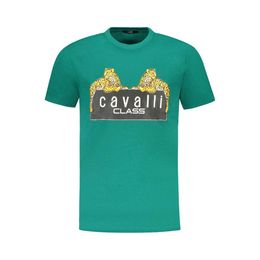 Cavalli Class Leopardenmuster T-Shirt mit kurzen &Auml;rmeln
