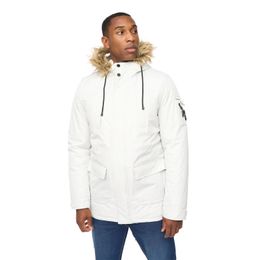 CrossHatch - "Parkmoore MVE" Parka f&uuml;r Herren (Grau/Rosa)